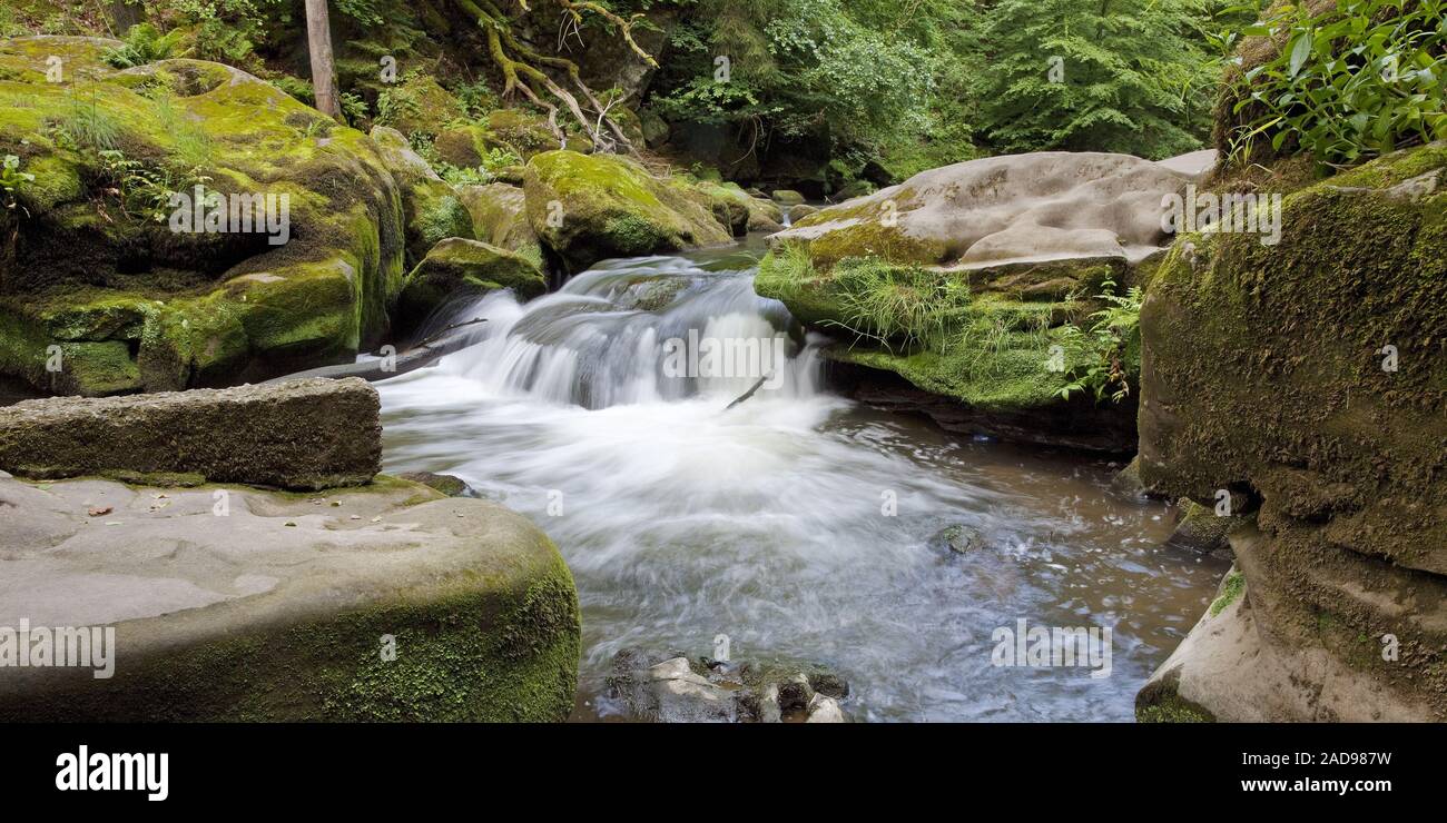rapids called Irreler Wasserfaelle of the South Eifel Nature Park ...