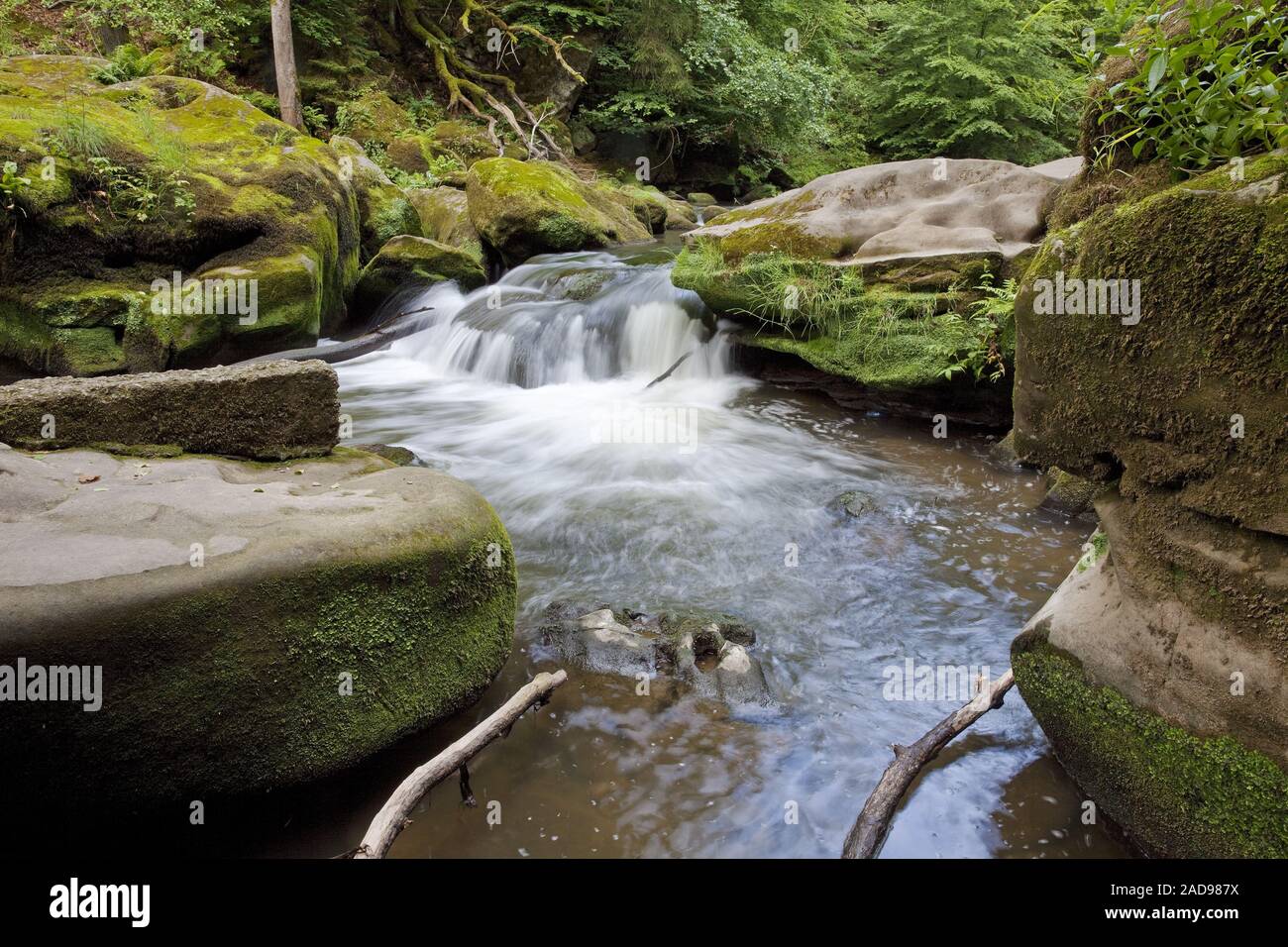 rapids called Irreler Wasserfaelle of the South Eifel Nature Park ...