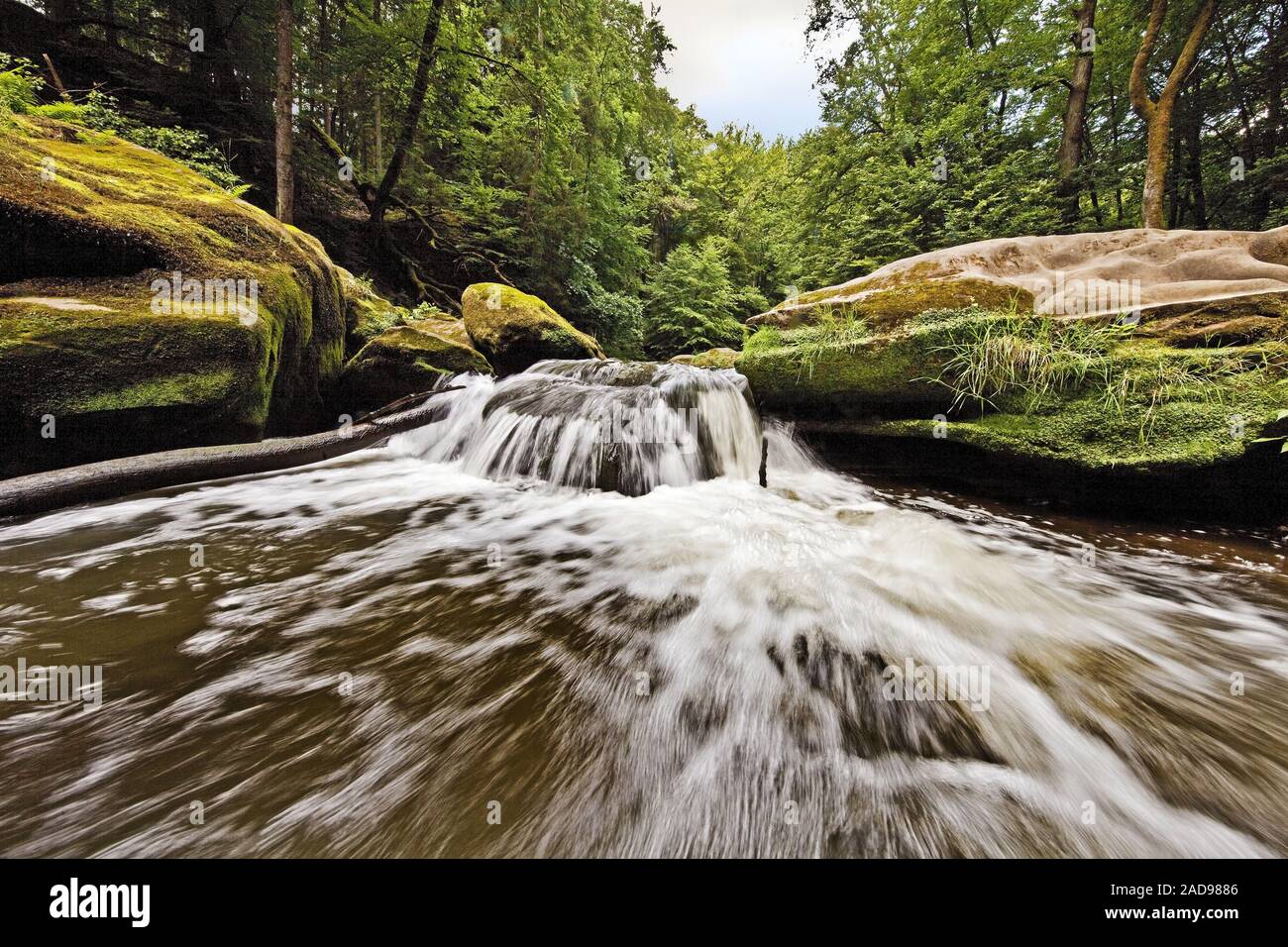 rapids called Irreler Wasserfaelle of the South Eifel Nature Park ...