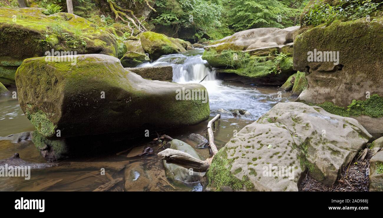 rapids called Irreler Wasserfaelle of the South Eifel Nature Park ...