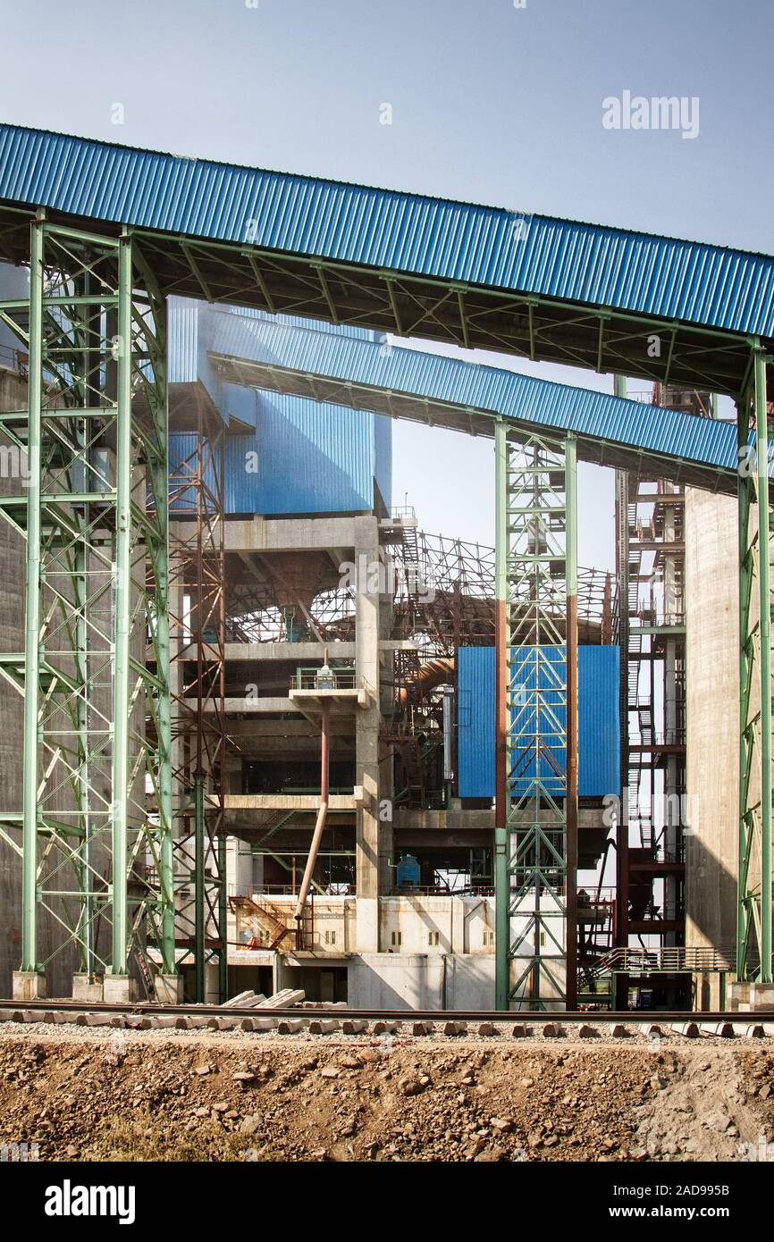 A plant for the manufacture of bricks and building materials Stock ...
