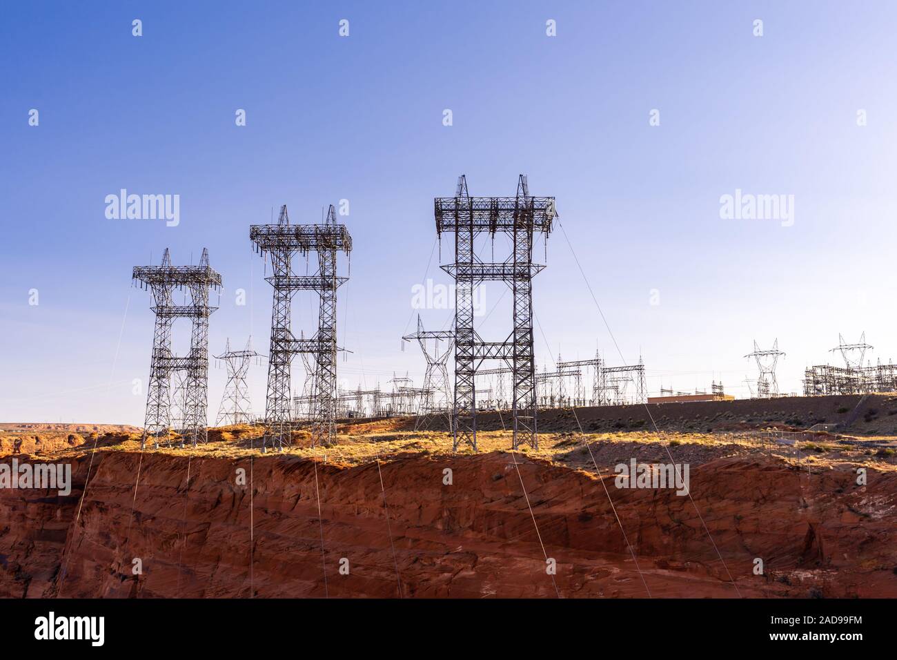 Power plant over dam Stock Photo - Alamy