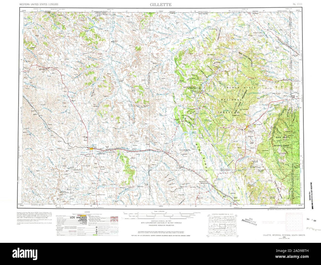 Gillette map hi-res stock photography and images - Alamy
