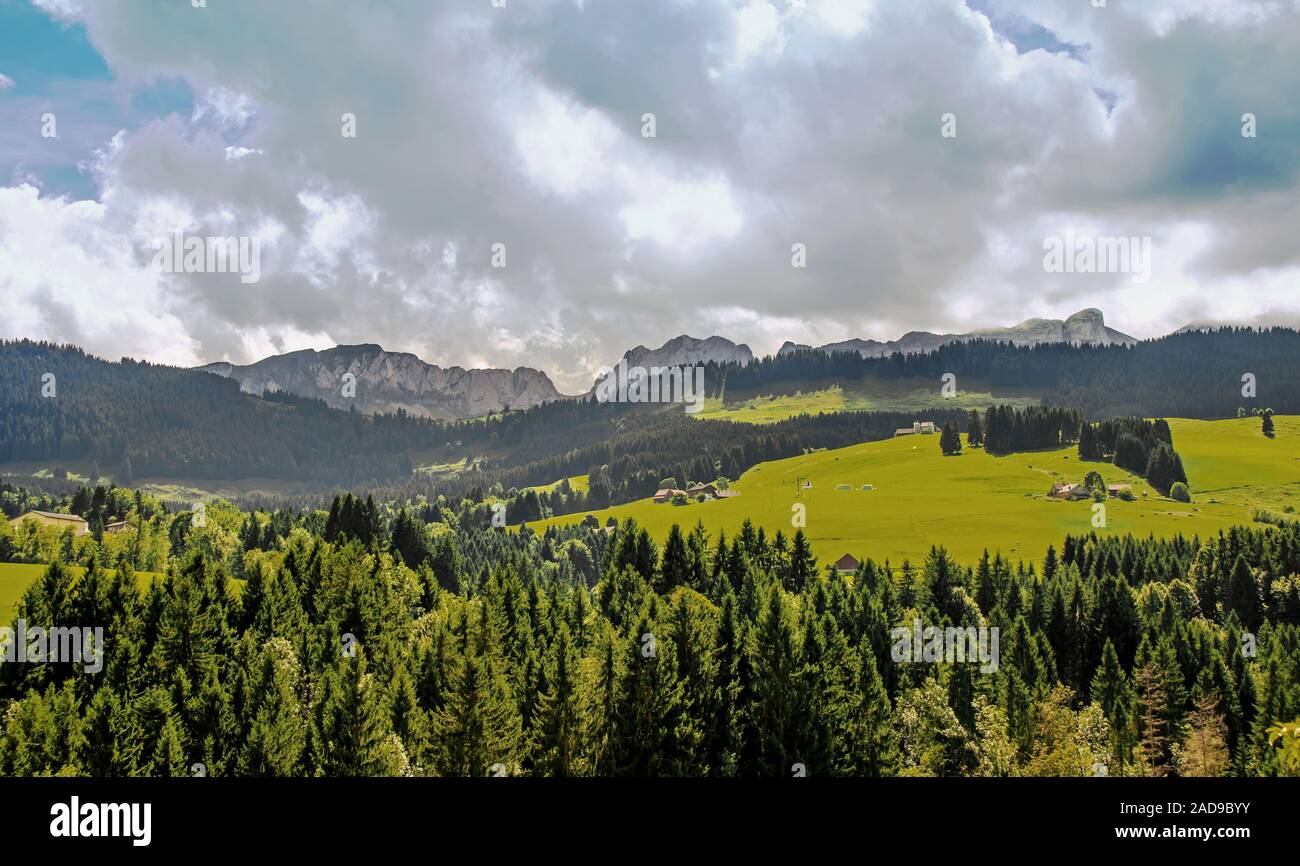 Appenzell alps landscape, Switzerland Stock Photo - Alamy