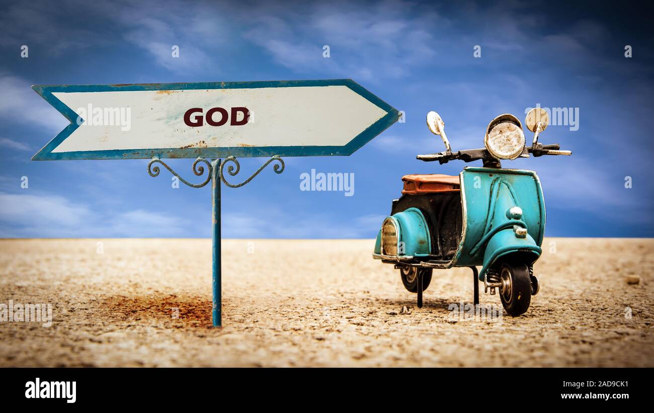 Street Sign to God Stock Photo - Alamy