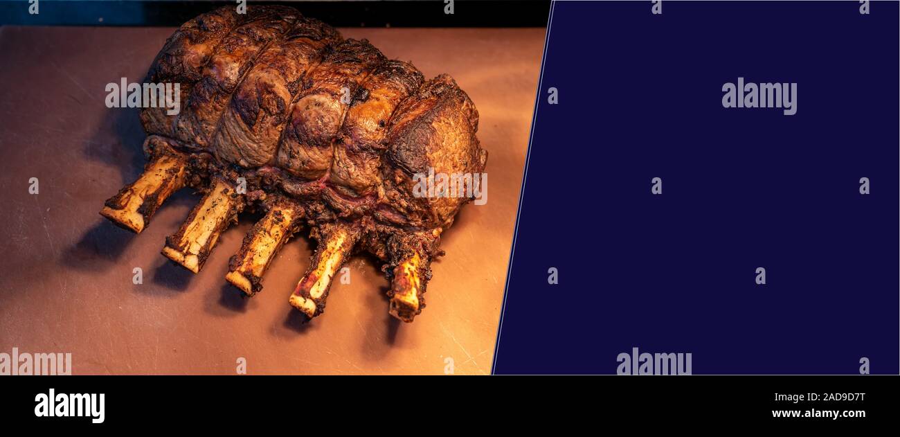 Wagyu beef roast prime rib Stock Photo - Alamy