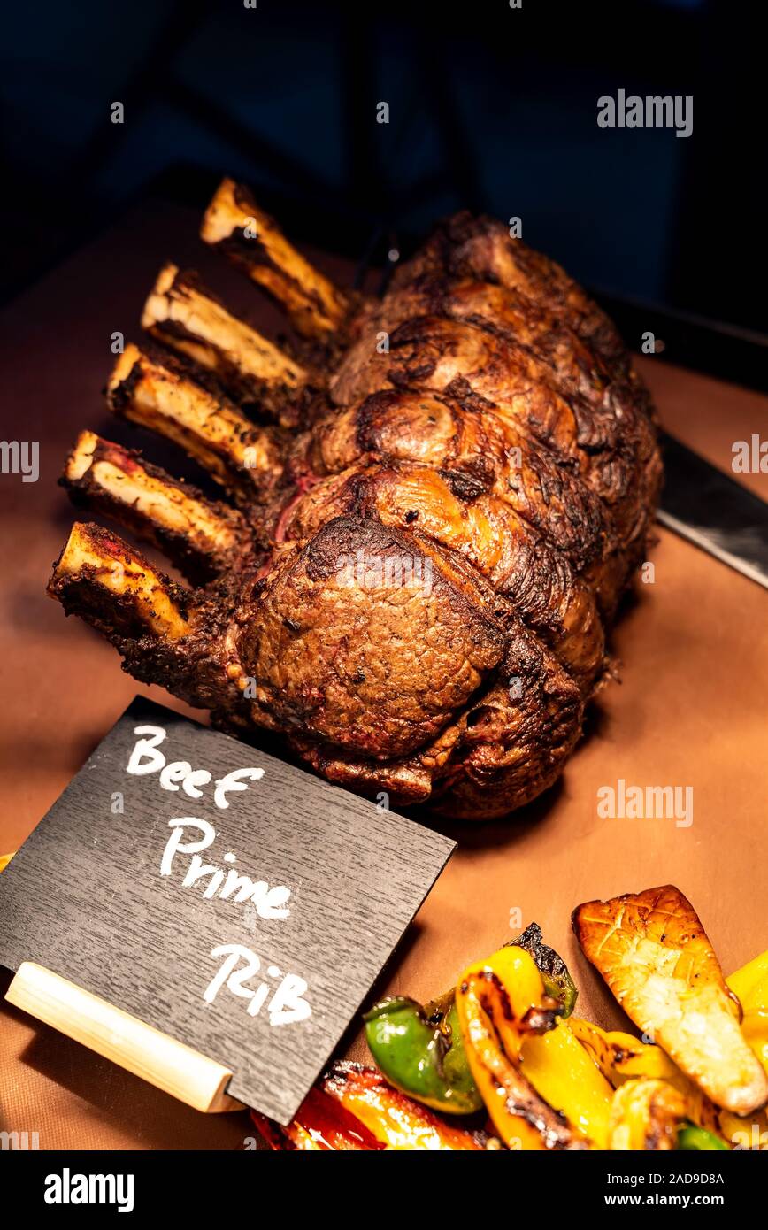 Wagyu beef roast prime rib Stock Photo - Alamy