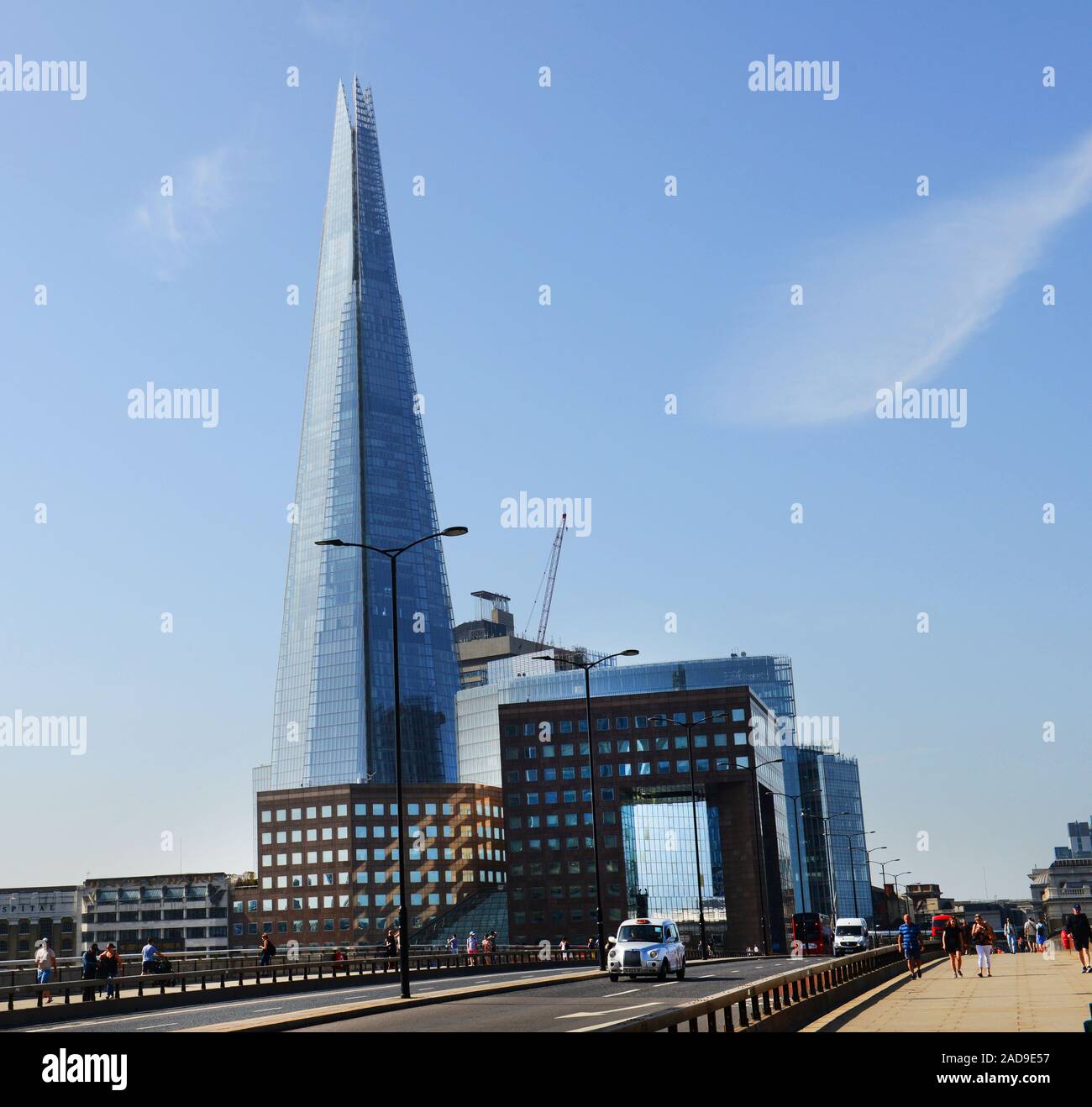 A view of The Shard and other modern buildings in Southwark, London ...