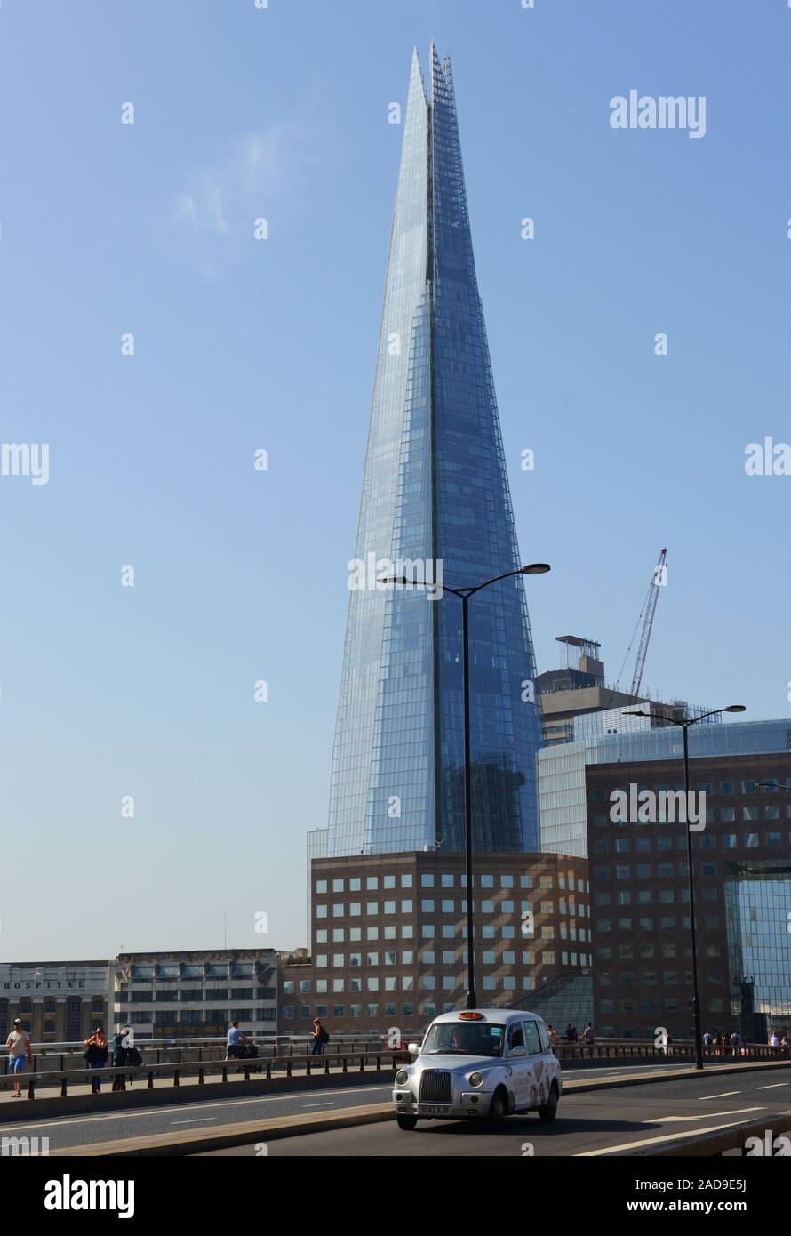 A view of The Shard and other modern buildings in Southwark, London ...