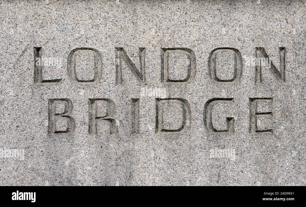 London Bridge sign Stock Photo - Alamy
