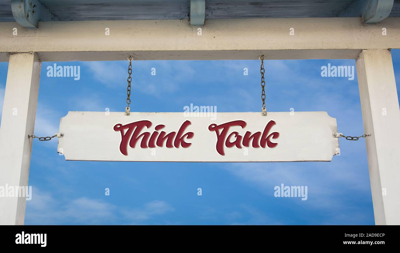 Street sign think tank hi-res stock photography and images - Alamy