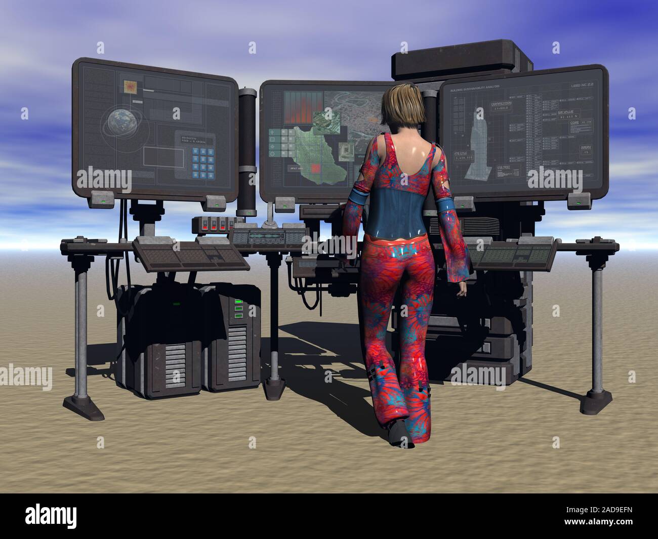 Computerstation hi-res stock photography and images - Alamy