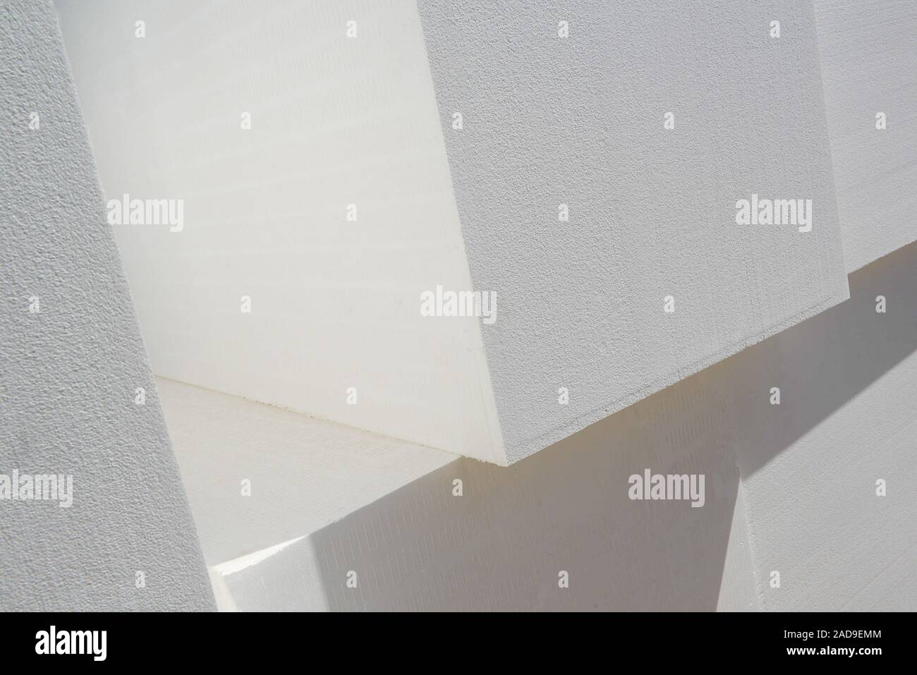 stacked cubes of industrial styrofoam, close-up Stock Photo - Alamy