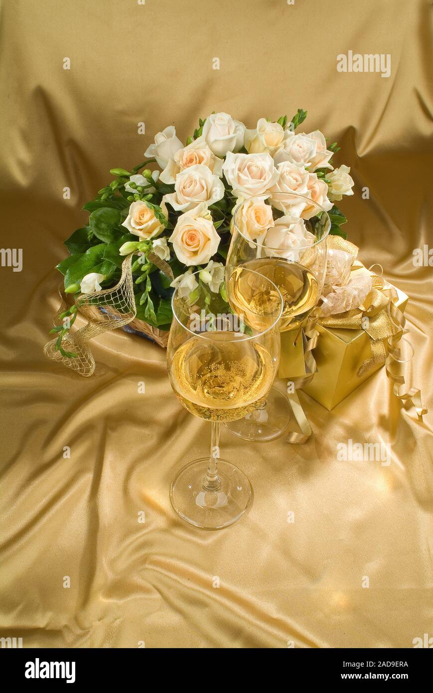 Composition With Flowers Stock Photo - Alamy