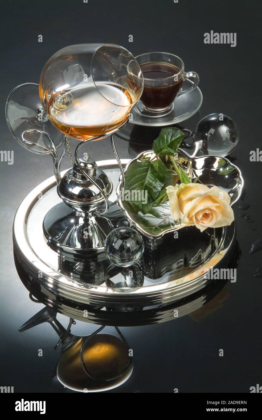 Coffee And Cognac Stock Photo - Alamy