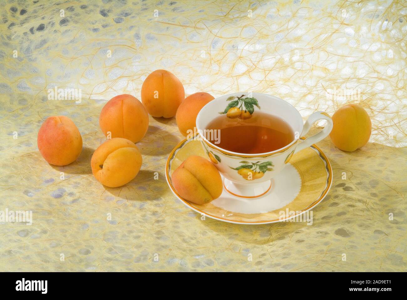 Tea And Apricots Stock Photo - Alamy