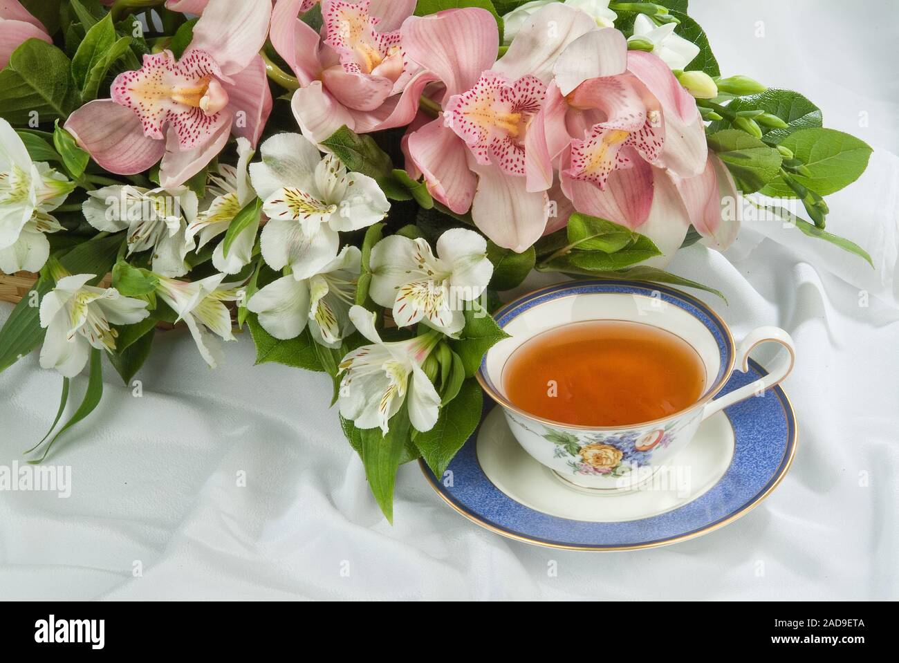 Composition With Flowers Stock Photo - Alamy