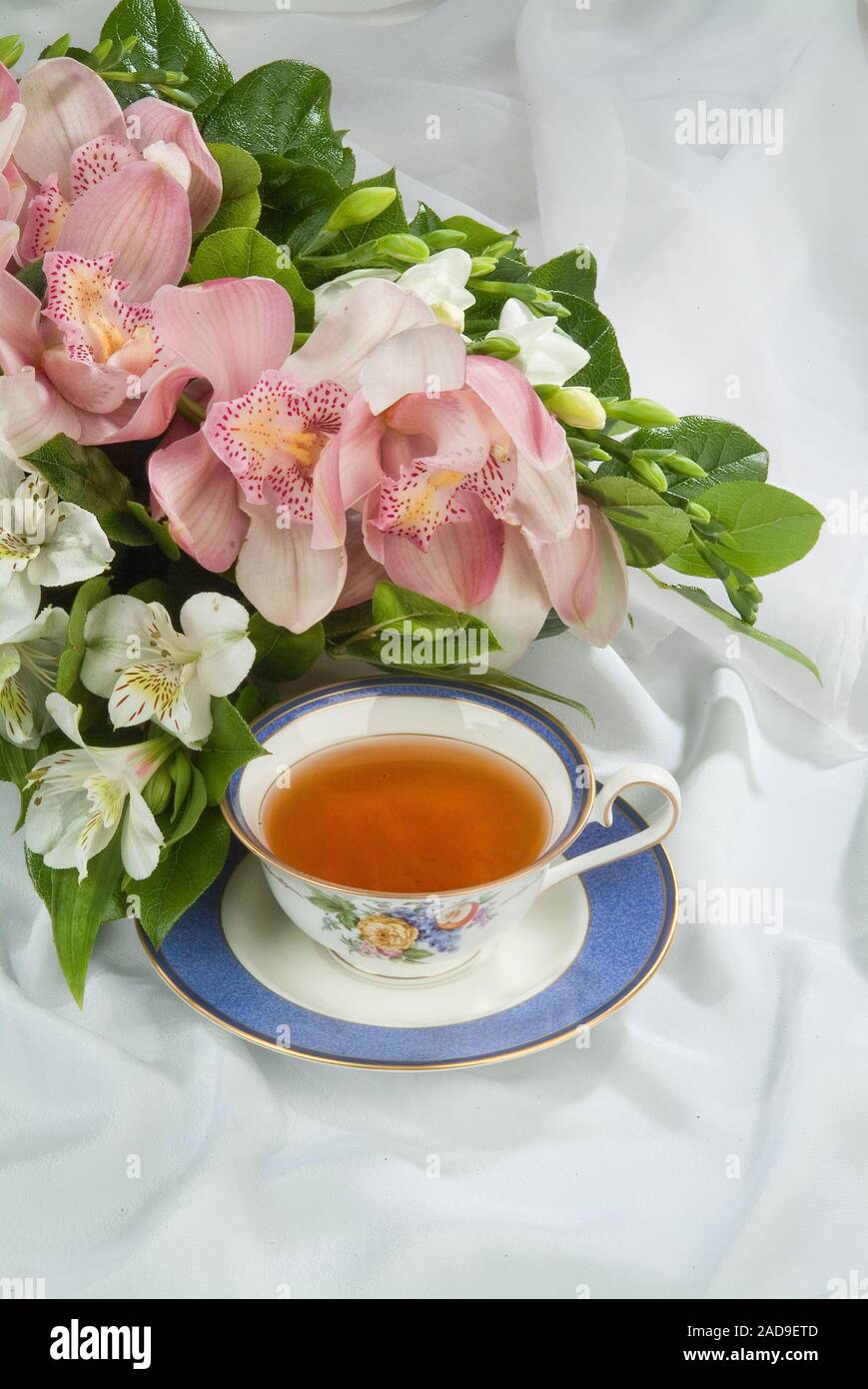 Composition With Flowers Stock Photo - Alamy