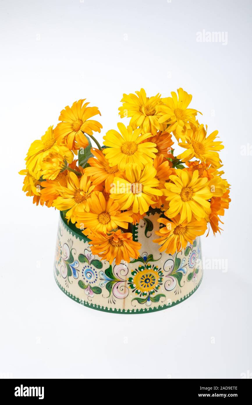 Composition With Flowers Stock Photo - Alamy