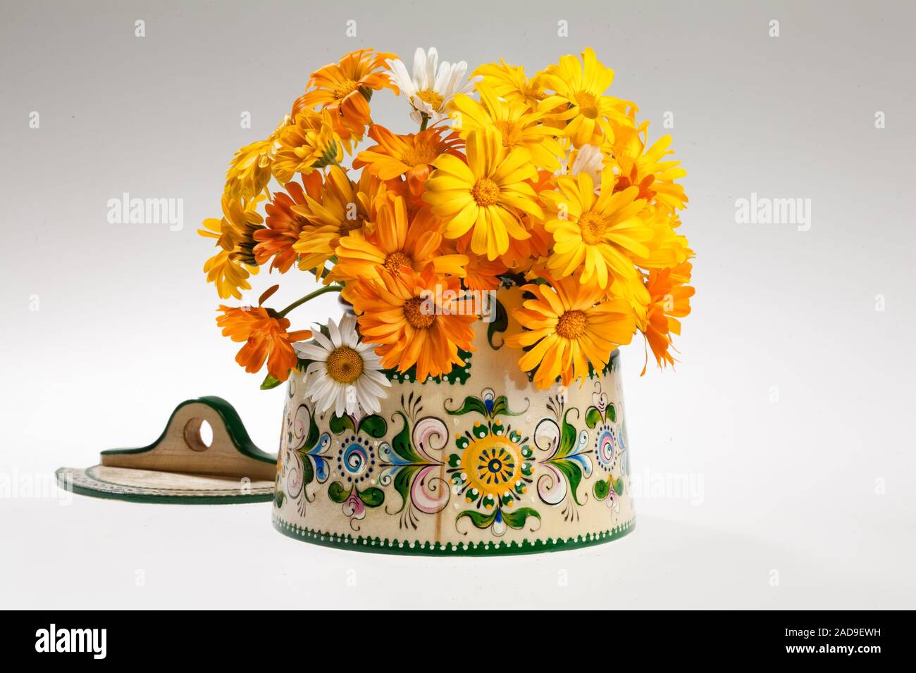 Composition With Flowers Stock Photo - Alamy
