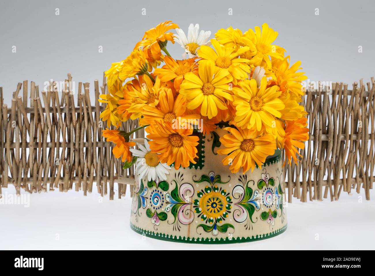 Composition With Flowers Stock Photo - Alamy