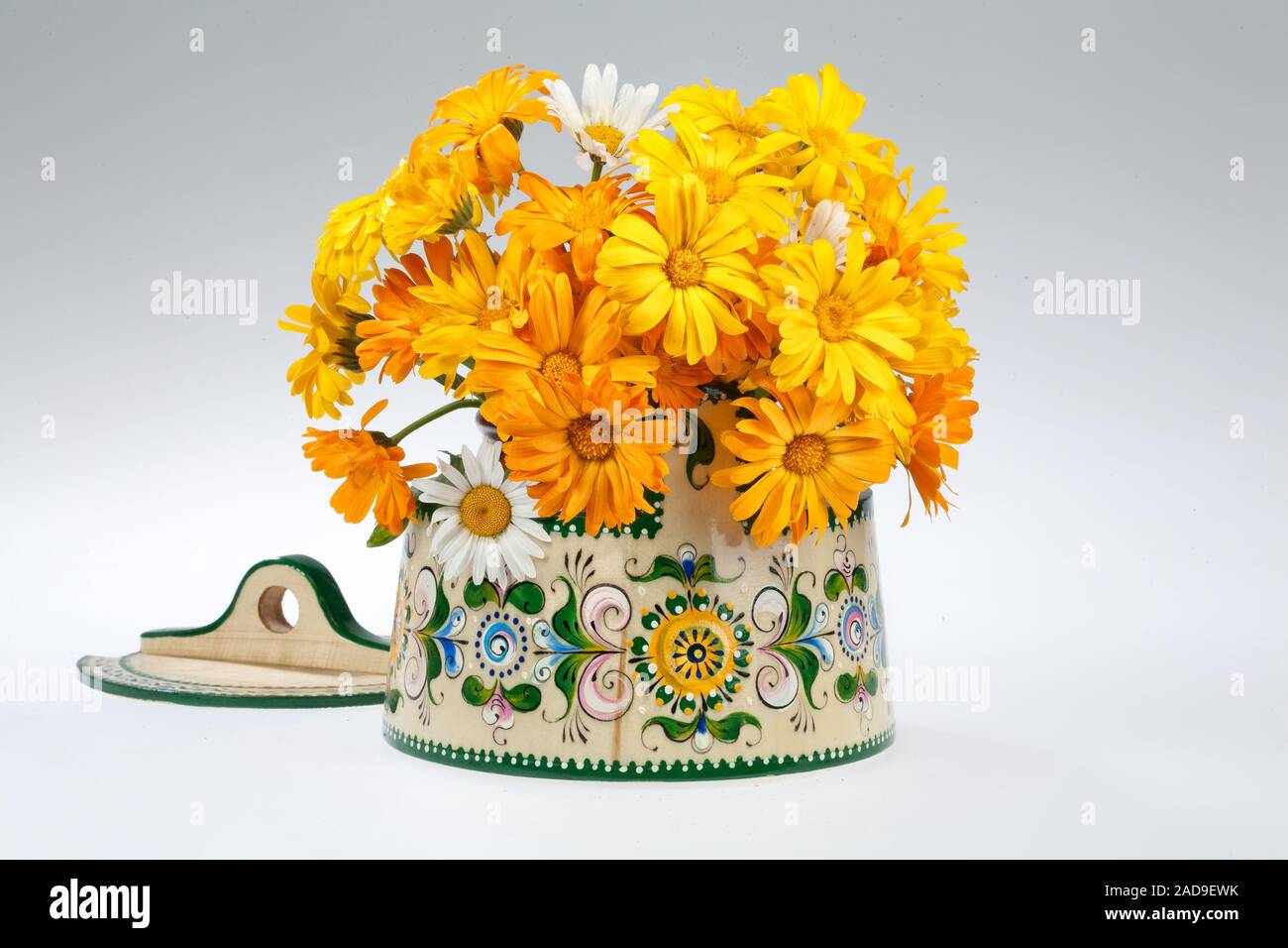 Composition With Flowers Stock Photo - Alamy
