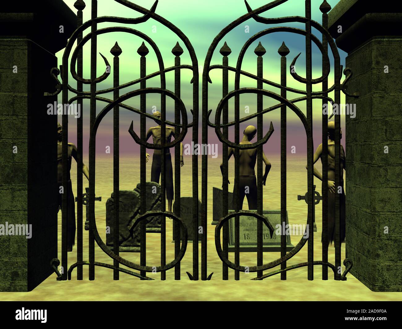 Iron gate night hi-res stock photography and images - Alamy