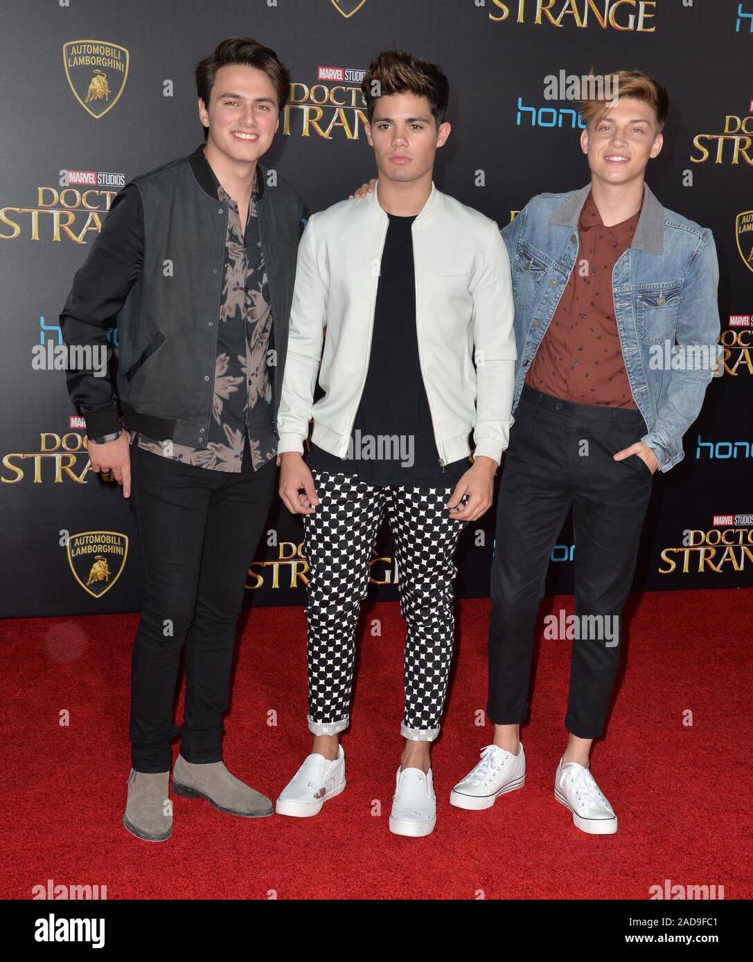 LOS ANGELES, CA. October 20, 2016: Ricky Garcia & Emery Kelly & Liam ...
