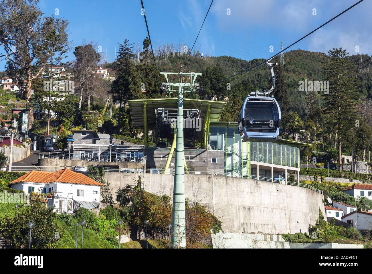cable car station, Monte, Funchal, Madeira, Portugal, Europe Stock ...
