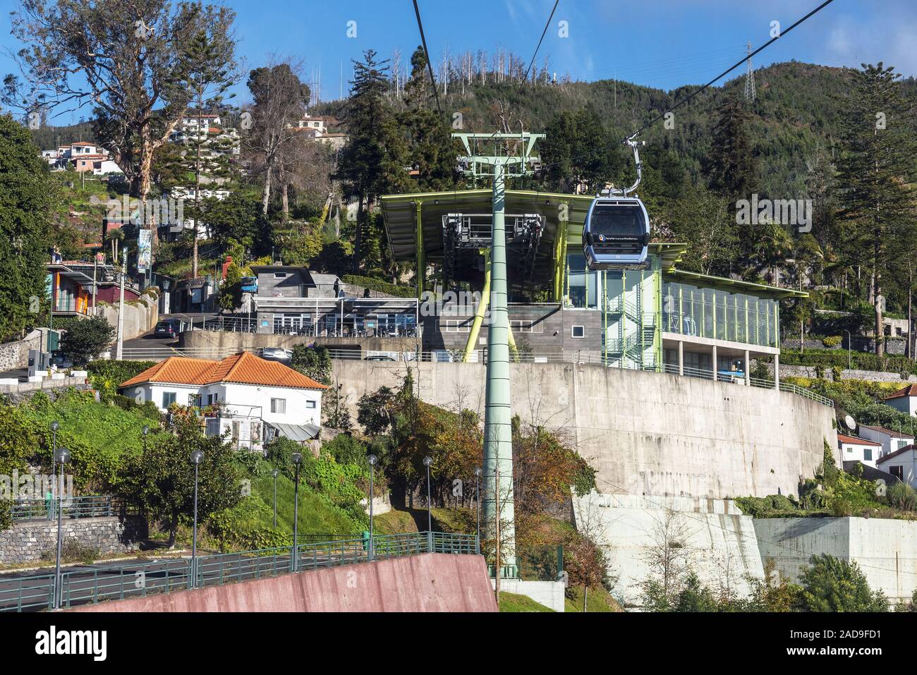 funicular, city view, Funchal, Madeira, Portugal, Europe Stock Photo ...