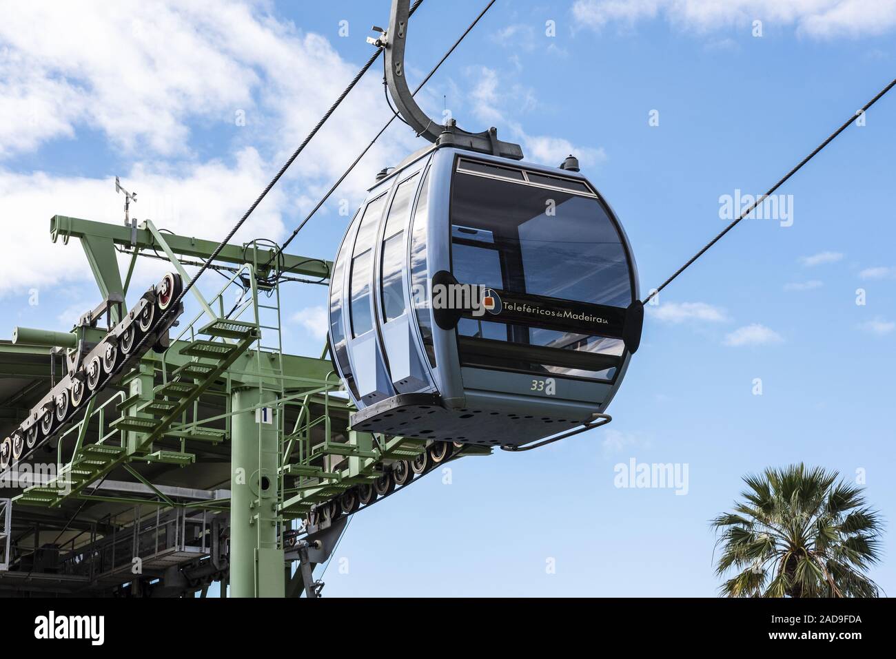 cable car, Funchal, Madeira, Portugal, Europe Stock Photo - Alamy