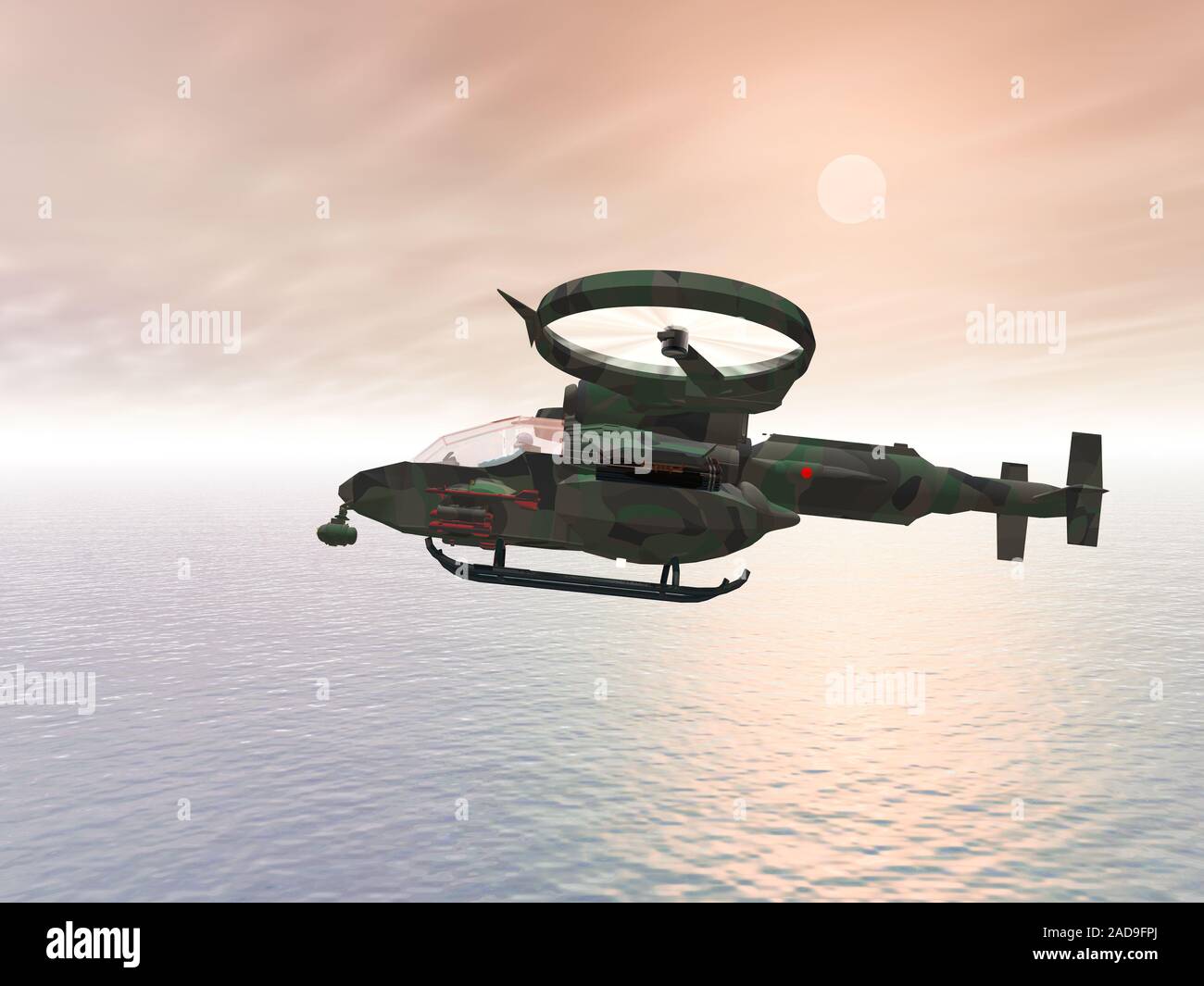 Military helicopter over the sea Stock Photo - Alamy
