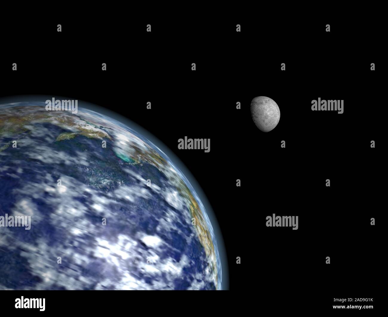 Moon earth hi-res stock photography and images - Alamy