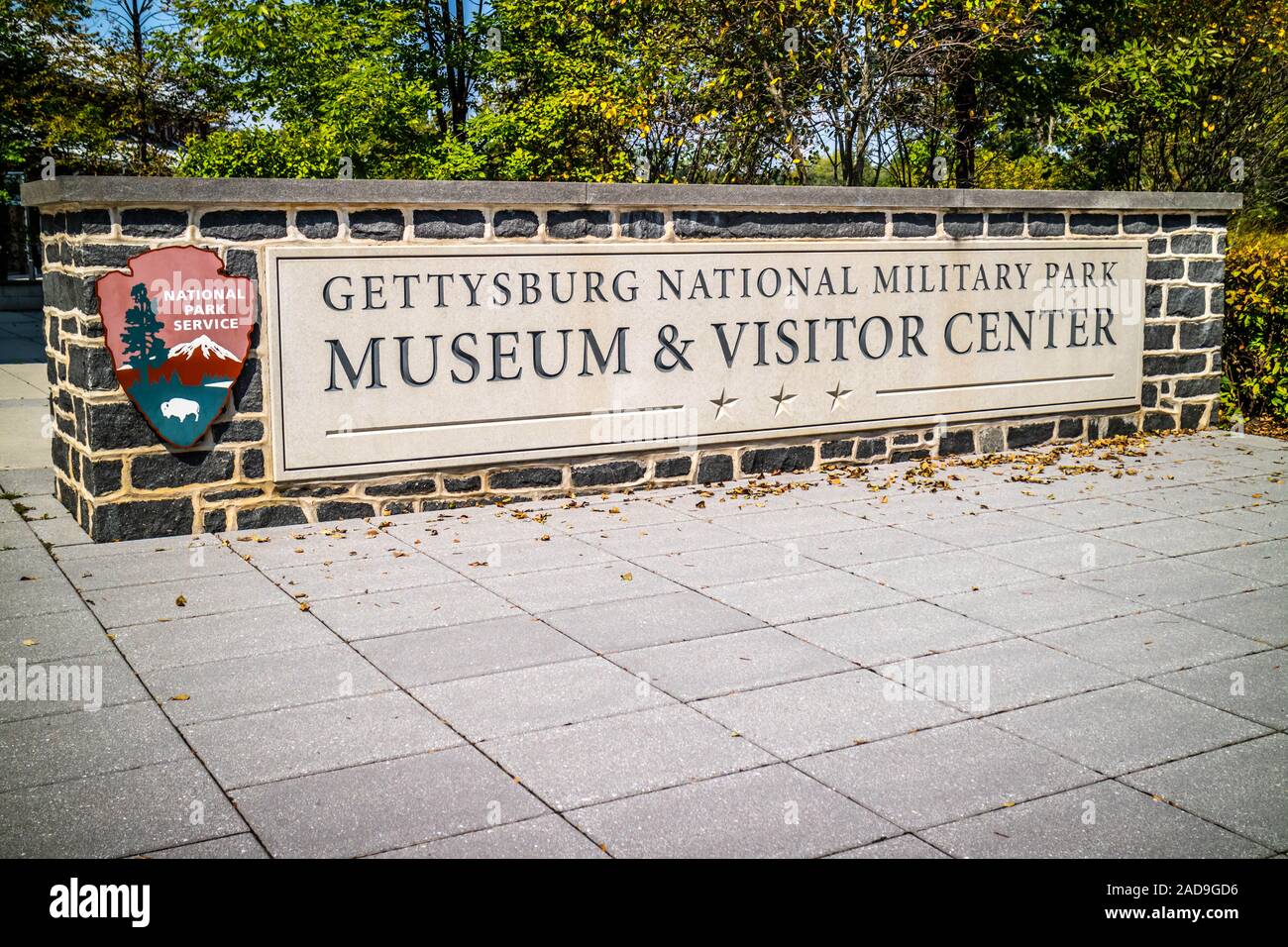 An entrance road going to Gettysburg, Pennsylvania Stock Photo - Alamy