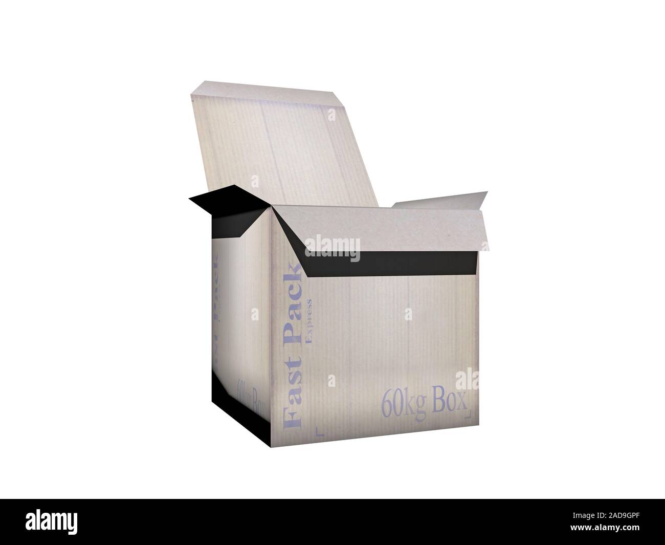 gray cardboard box with lid Stock Photo - Alamy