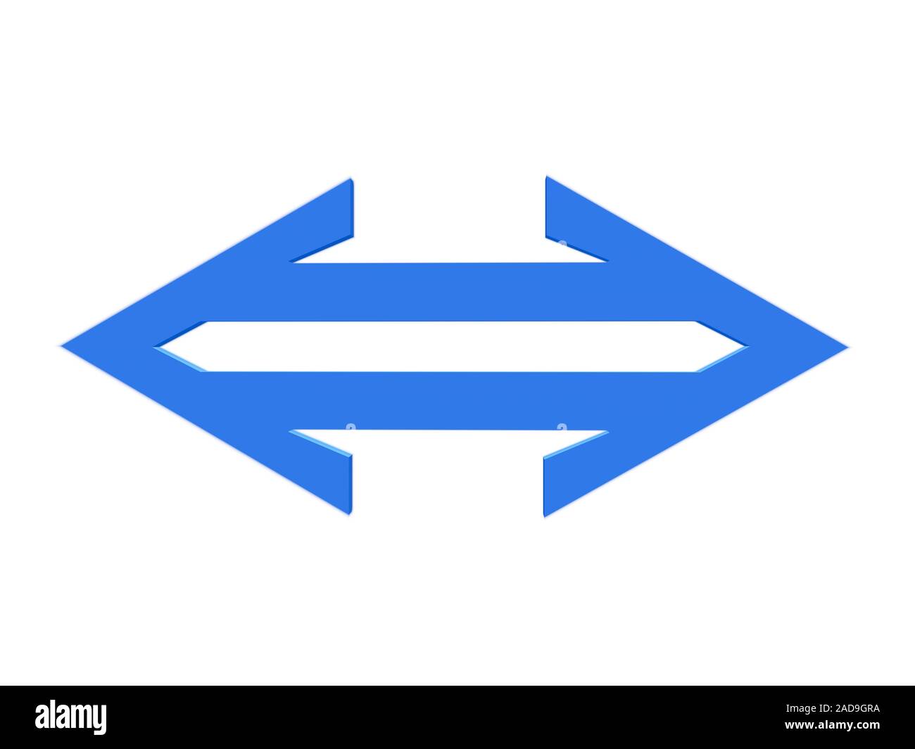 Blue double arrow hi-res stock photography and images - Alamy