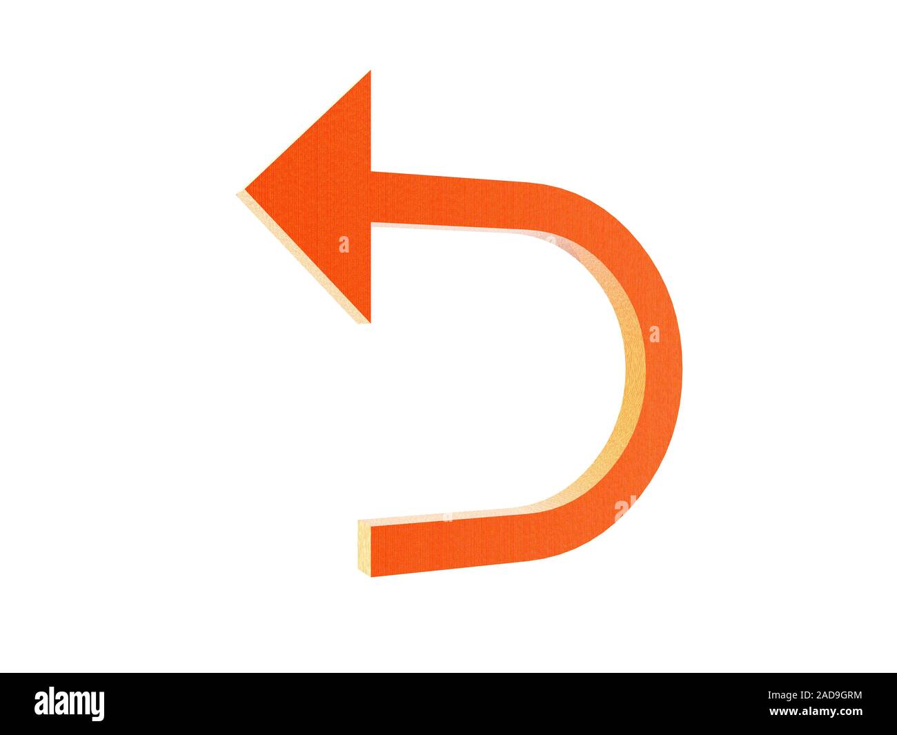 Curved Arrow Orange