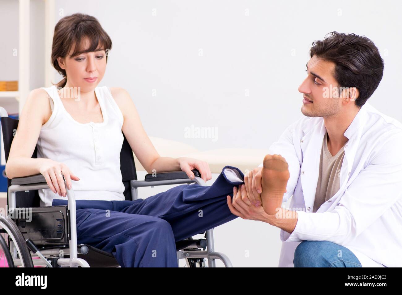 Patient recovering in hospital after injury trauma Stock Photo - Alamy