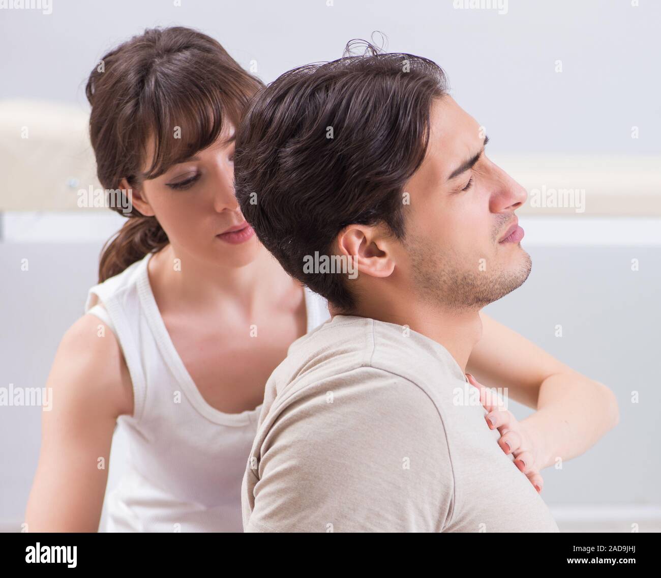 Patient recovering in hospital after injury trauma Stock Photo - Alamy