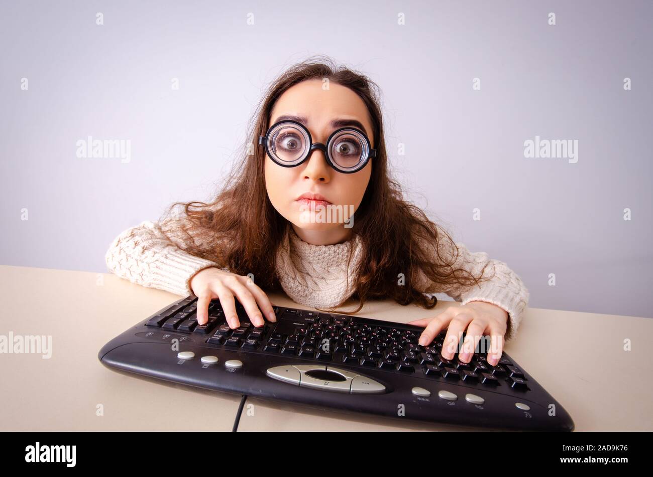 Female Computer Nerd