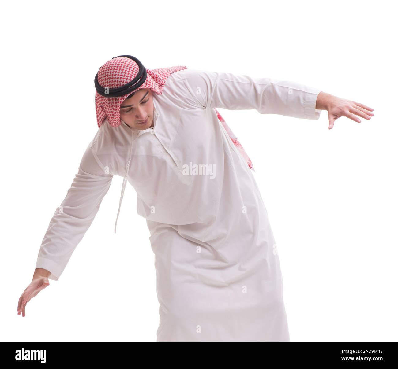 Arab Businessman isolated on white background Stock Photo - Alamy