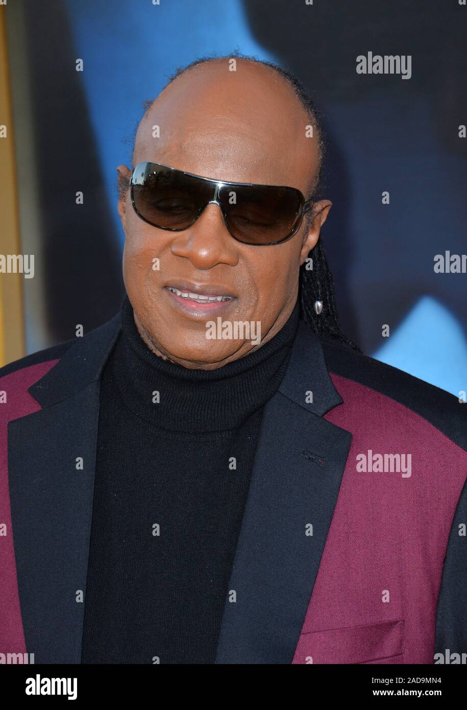 LOS ANGELES, CA. December 3, 2016: Singer Stevie Wonder at the world ...