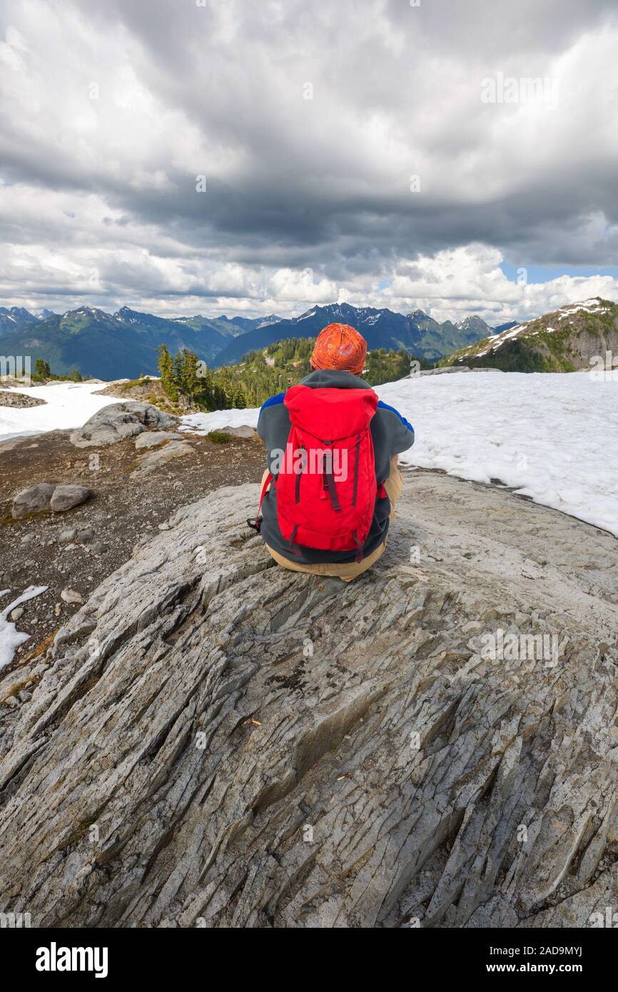 Rest in hike Stock Photo - Alamy