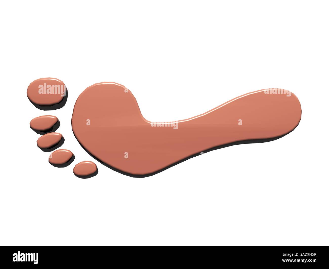 brown pictogram for footprint Stock Photo - Alamy