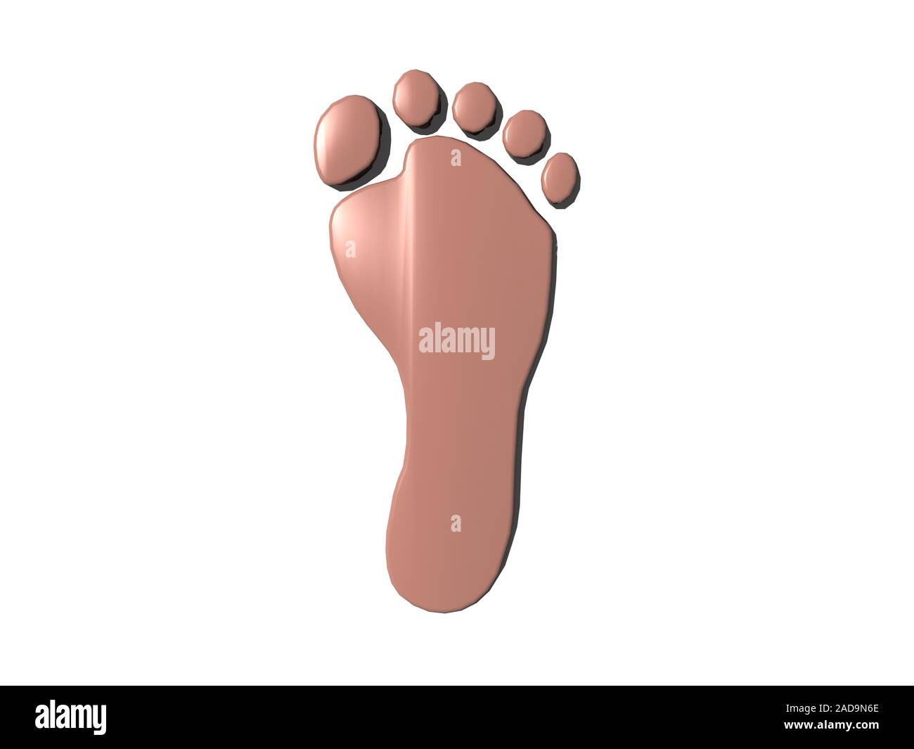 brown pictogram footprint Stock Photo - Alamy