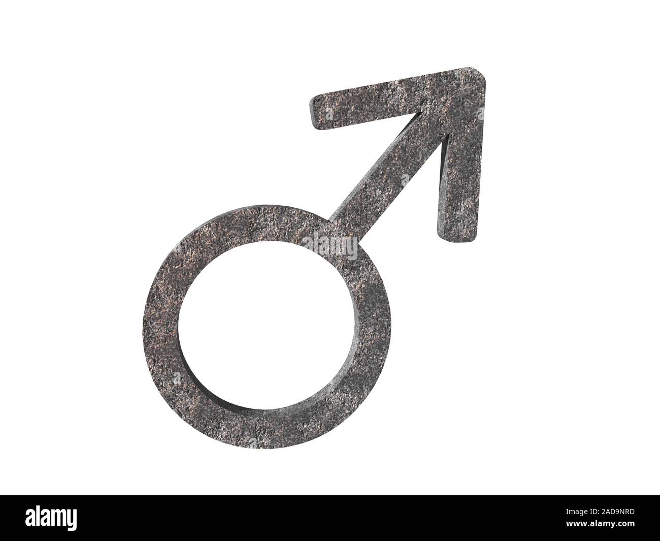metallic sign for male Stock Photo - Alamy