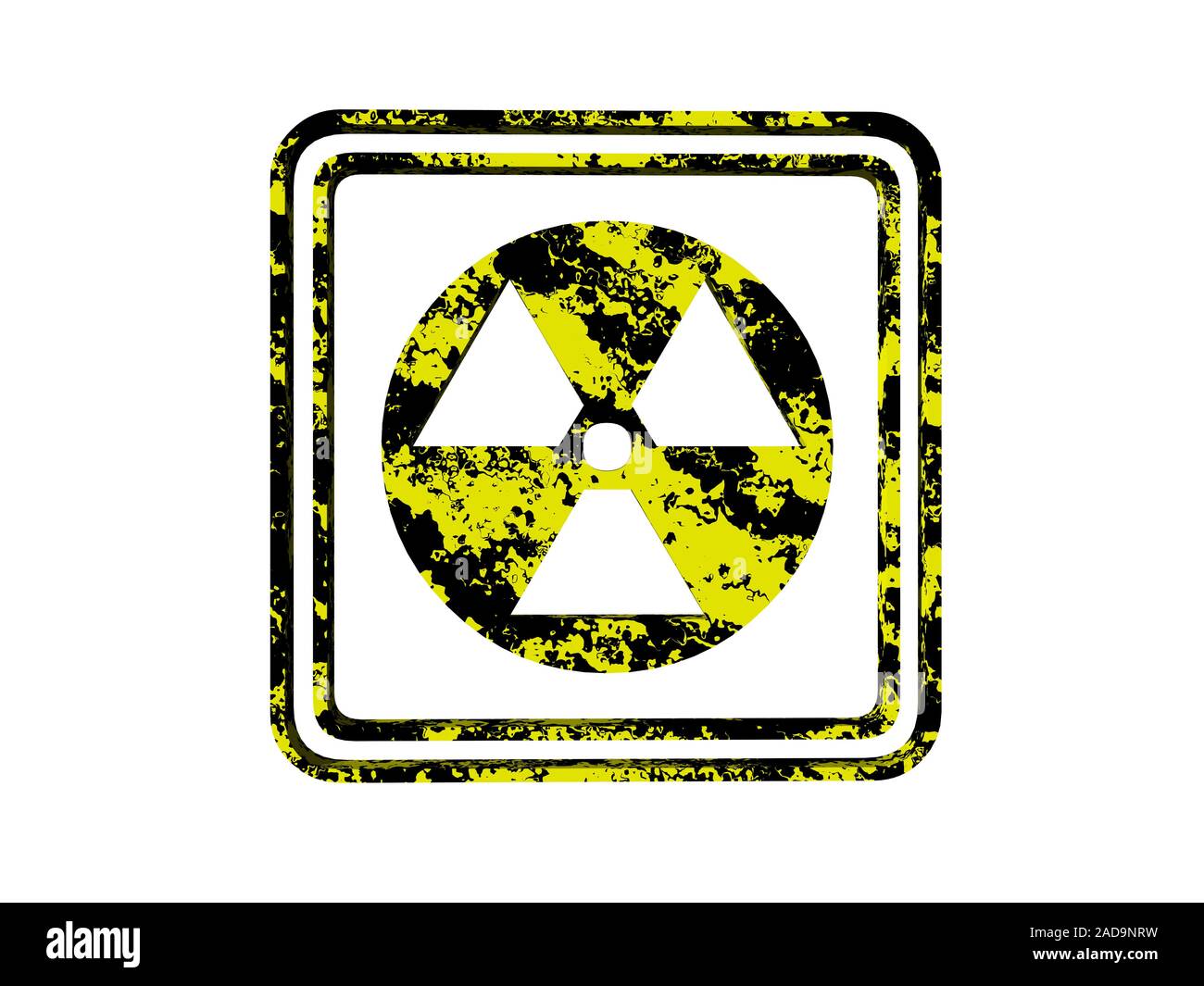 yellow black pictogram for radioactive Stock Photo - Alamy
