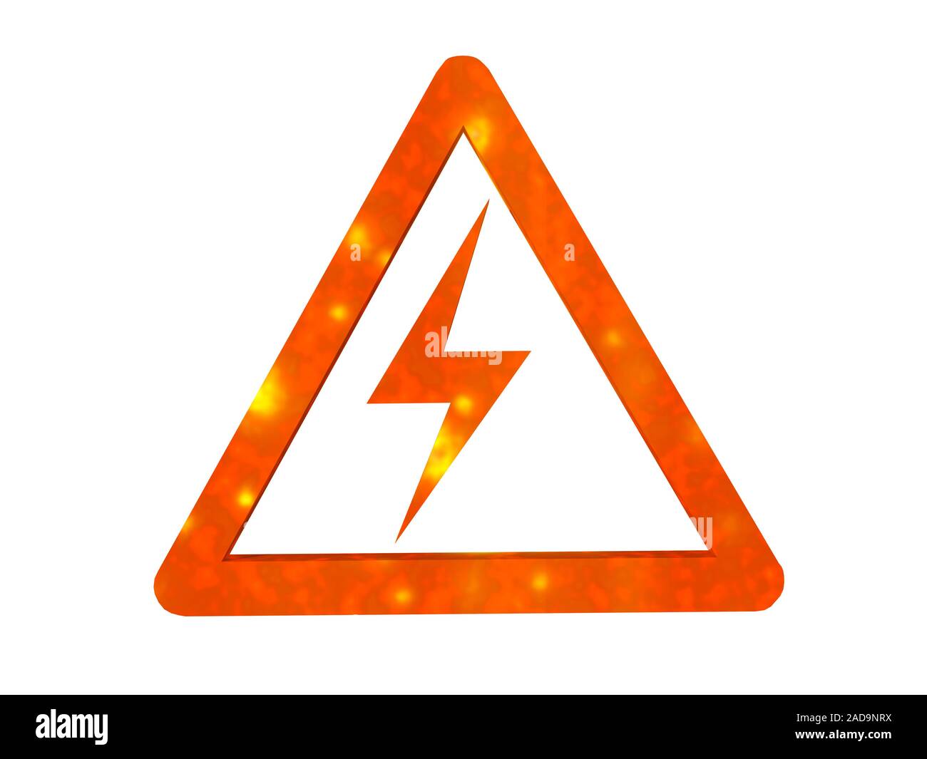 red pictogram for electricity Stock Photo - Alamy