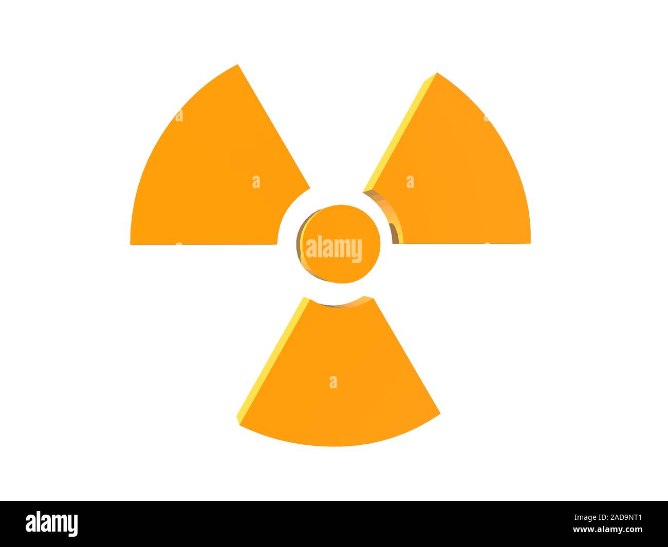 Radioactive Symbol Orange