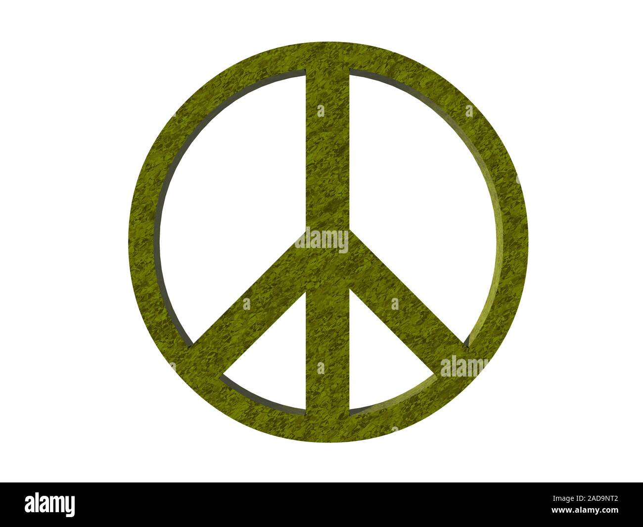 Peace golden peace sign Stock Photo - Alamy
